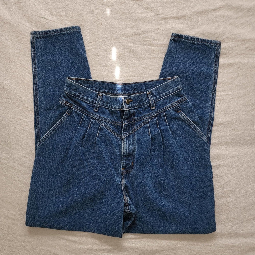 Vintage Chic High Waisted Yoke Front Jeans 28 Inch Wa… - Gem